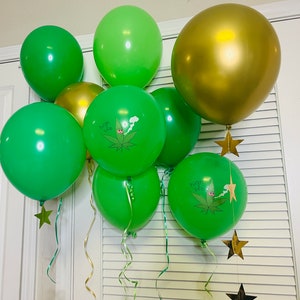 Weed Balloons High Life Stoner Smoker Marijuana Pot Green Adult Party ...