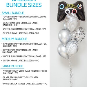 Video Game Birthday Balloon Bundle Large Console Gaming Decoration ...