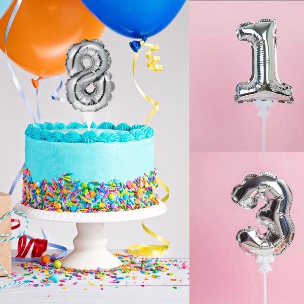 Mini Balloon Cake Topper - Etsy