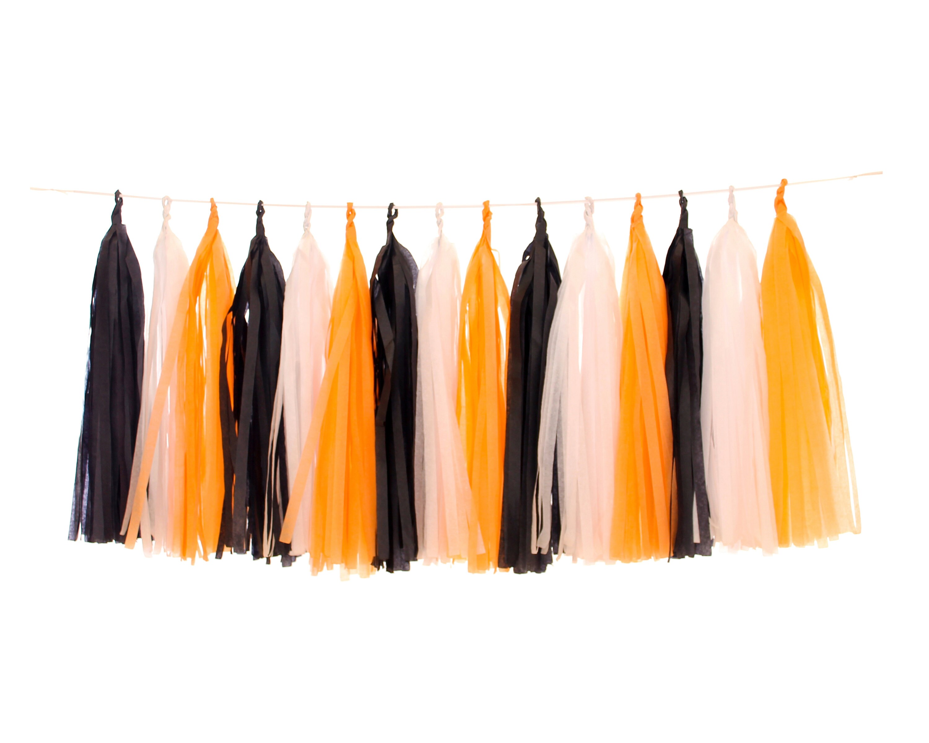 Orange tassel garland store