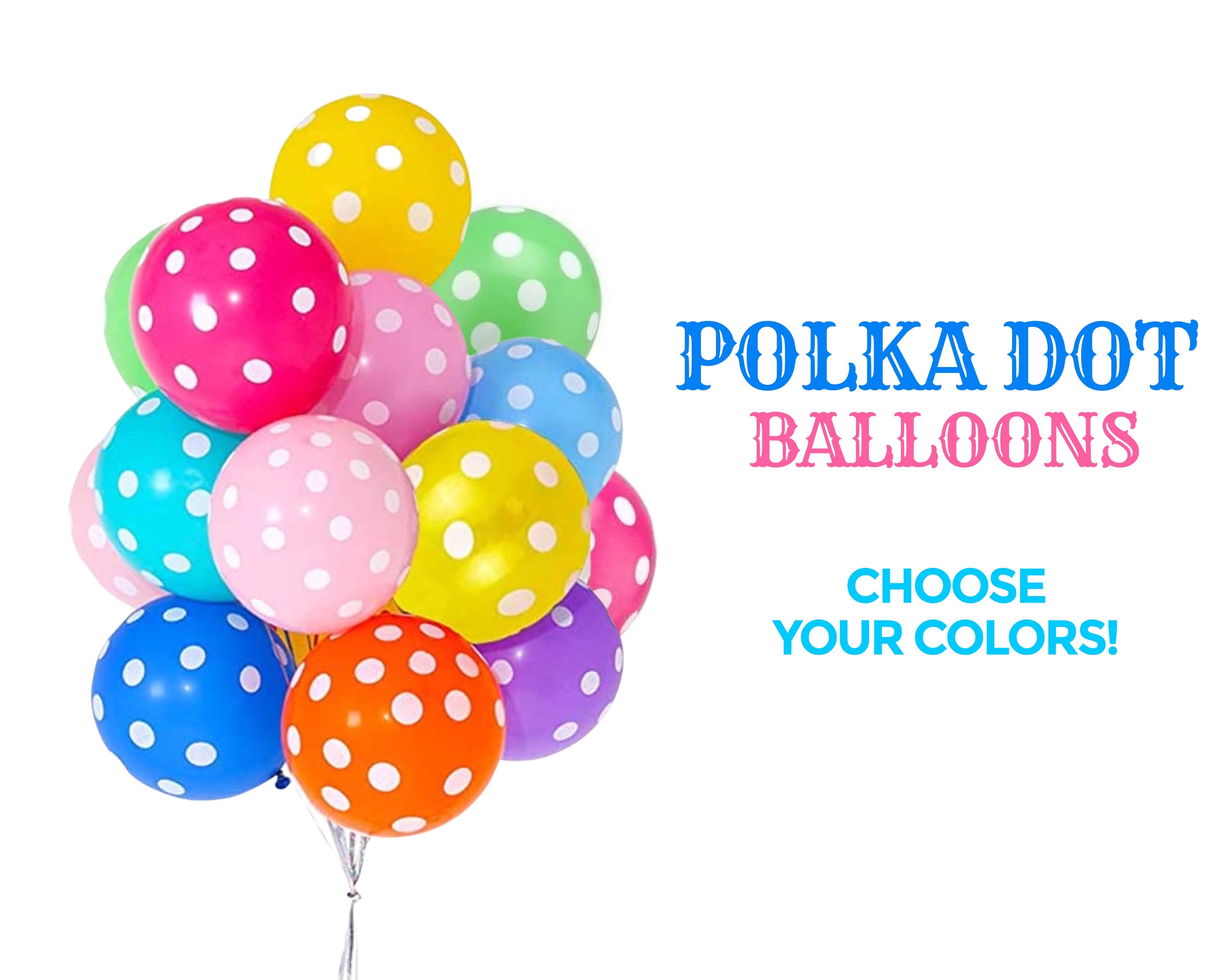 Polka dot balloons store