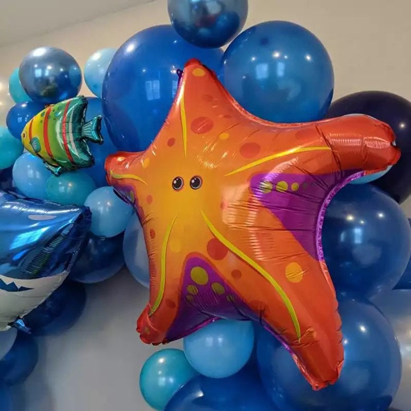 Under the Sea Balloon Arch Large DIY Kit Shark Nemo Octopus Blue ...