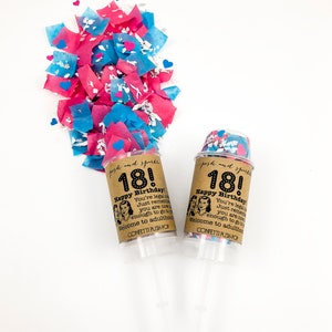 18th Birthday Popper, Welcome to Adulthood, 18th Birthday Party Favors ...