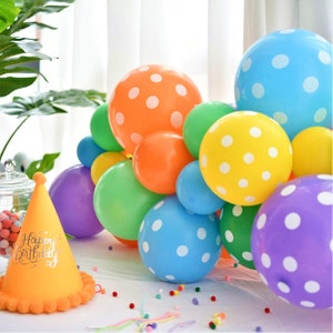 Polka Dot Balloon CHOOSE YOUR COLOR Wedding Engagement Birthday Baby ...
