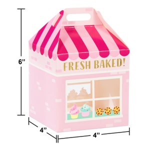Bakery Party Boxes Cute Girly Pink Containers for Cupcakes Favors Gifts ...