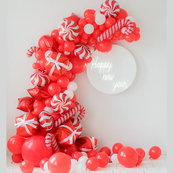 Candy Cane Swirl Backdrop - Etsy
