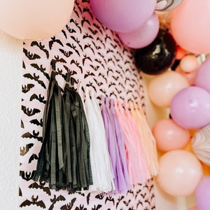 Pink Bats Gift Wrapping Paper Gothic Girlish Halloween Cute Spooky Wrap ...