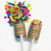 Neon Confetti Poppers Colorful Rainbow Bright Tissue Paper Push Pops ...