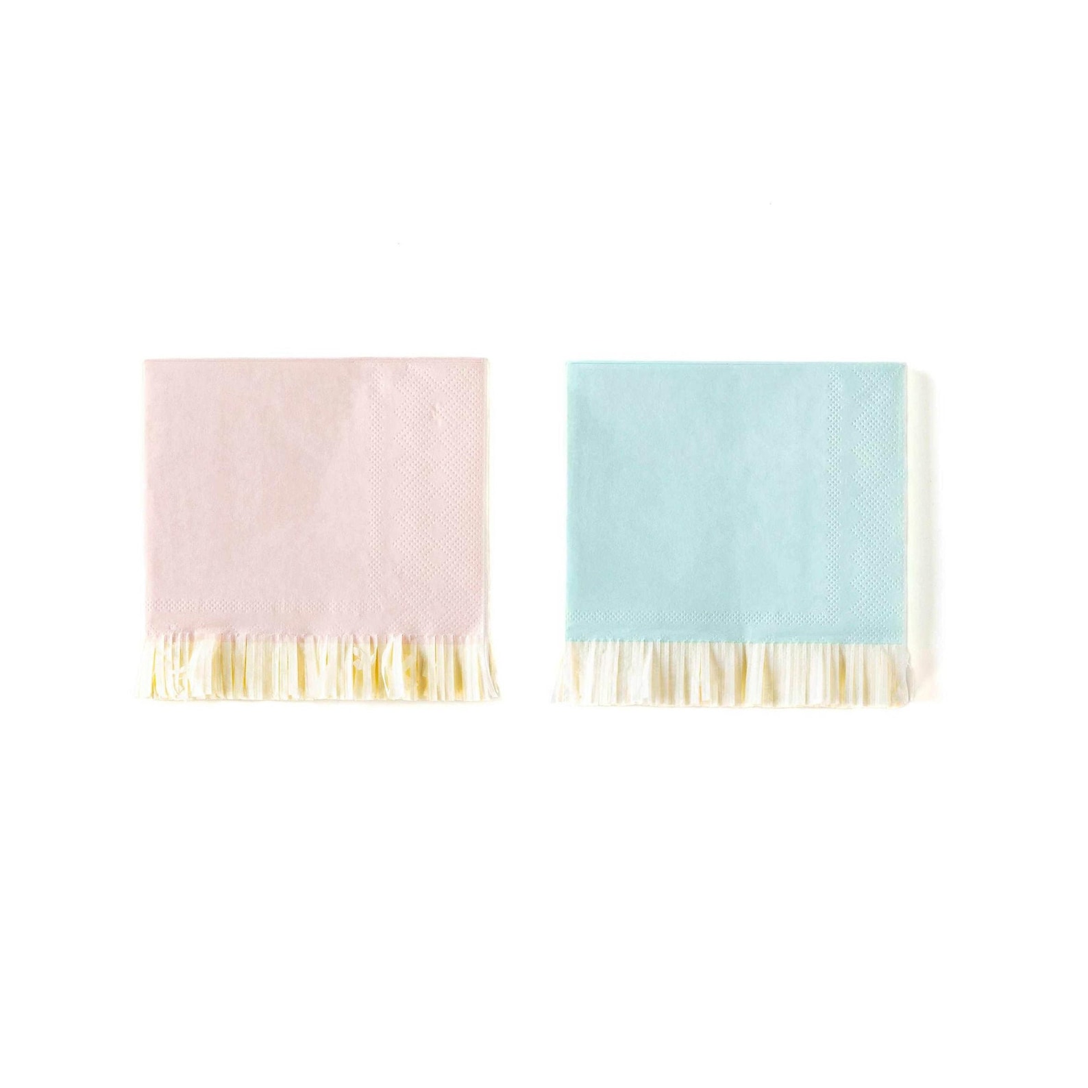 Cute Fringe Paper Napkins Blue or Pink Party Supplies Baby - Etsy
