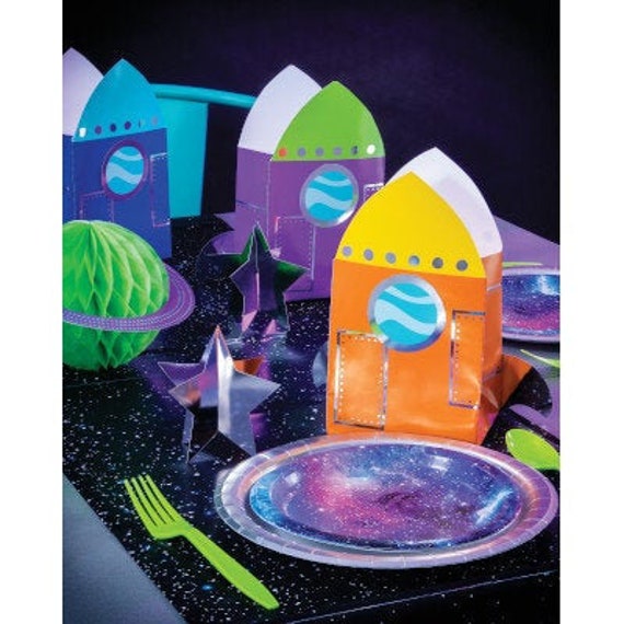 Rocket Favor Bags Outer Space Galaxy Astronaut Alien Party Theme ...