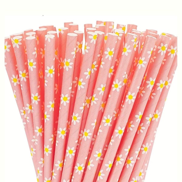 Floral Paper Straws - Etsy