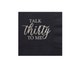Black Metallic Silver Talk Thirty to Me Napkins Grey Text Foil 30 ...