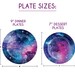 Galaxy Paper Plate Set Stars Planets Universe Outer Space - Etsy