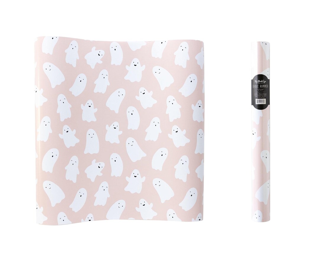 Pink Ghost Table Runner From Paper Spooky Scary Girly Kawaii Halloween ...