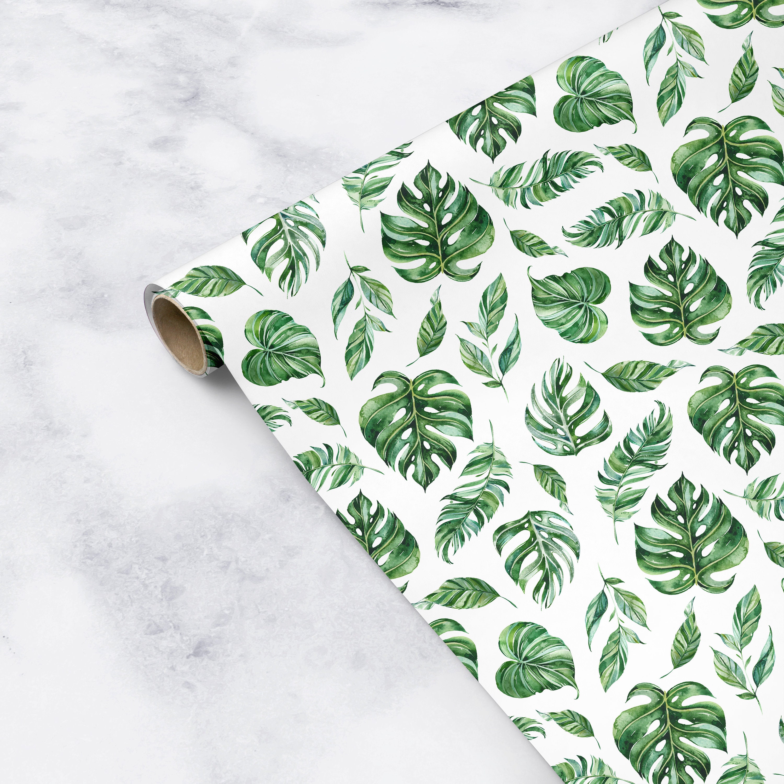 Tropical Wrapping Paper Botanical Wrapping Paper Botanical | Etsy UK