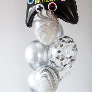 Video Game Birthday Balloon Bundle Large Console Gaming Decoration ...