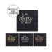 Black Metallic Silver Talk Thirty to Me Napkins Grey Text Foil 30 ...