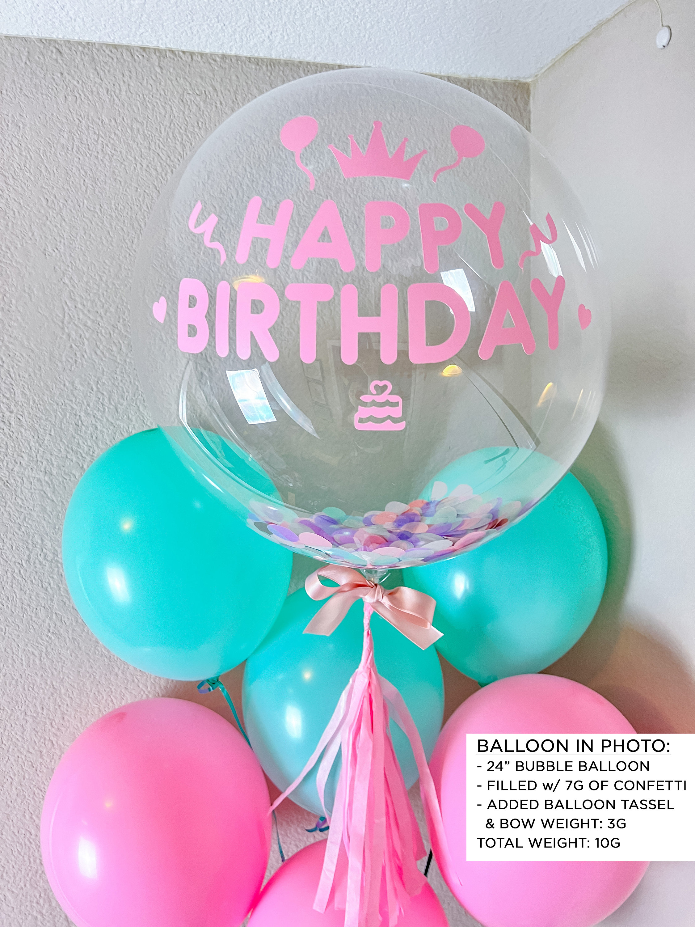 Clear Balloon With CUSTOM Confetti Color Giant Orb Bubble | Etsy