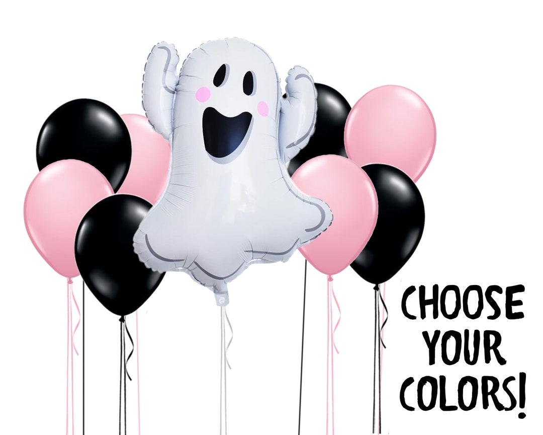Cute Halloween Ghost Balloon Bundle Choose Your Colors - Etsy