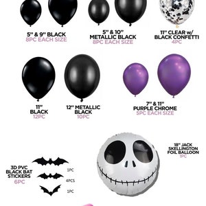 Halloween Balloon Arch Skull Skeleton Black Bat Purple - Etsy