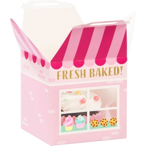 Bakery Party Boxes Cute Girly Pink Containers for Cupcakes Favors Gifts ...