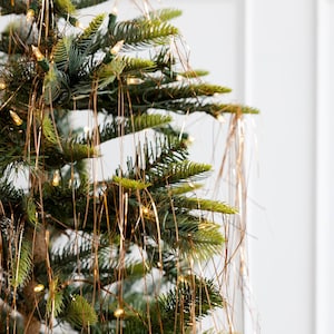 Bronze Tinsel Icicle Strands for Christmas Tree Trimmings Hanging Shiny ...