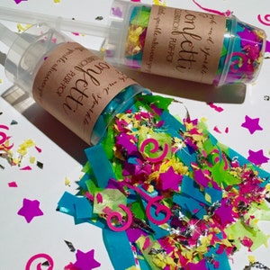 Unicorn Poop Confetti Celebration Push Pop, Rainbow Confetti Party ...
