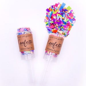 Colorful Confetti Popper With Recycled Paper Rainbow Birthday Baby ...