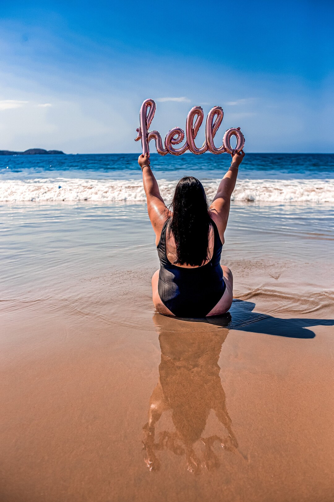HELLO Script Balloon COLOR OPTIONS Insta Influencer Photo Prop Backdrop ...