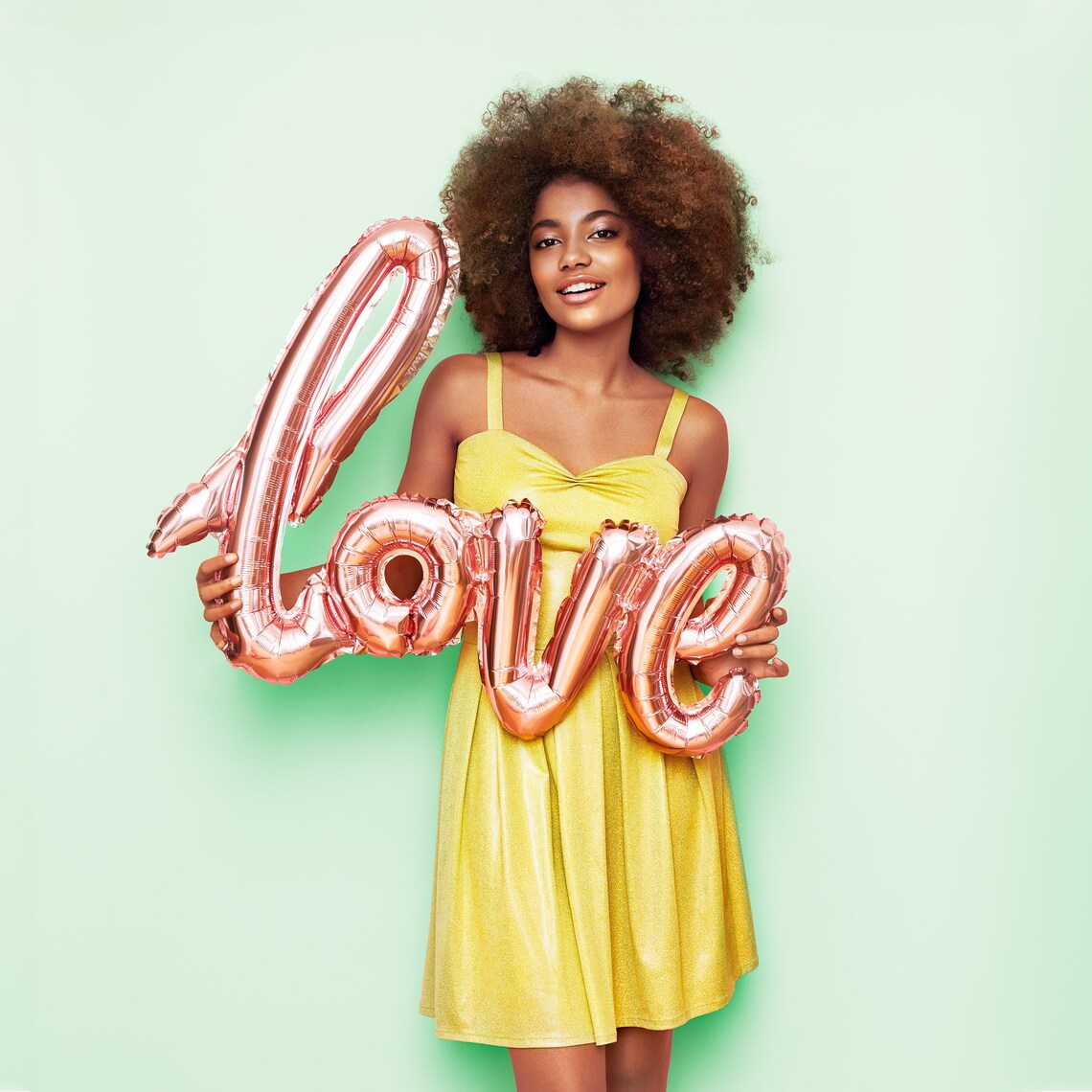 LOVE Script Balloon COLOR OPTIONS Large Minimal Modern - Etsy