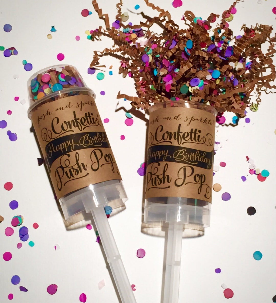 Birthday Confetti Popper Biodegradable, Birthday Poppers, Colorful ...