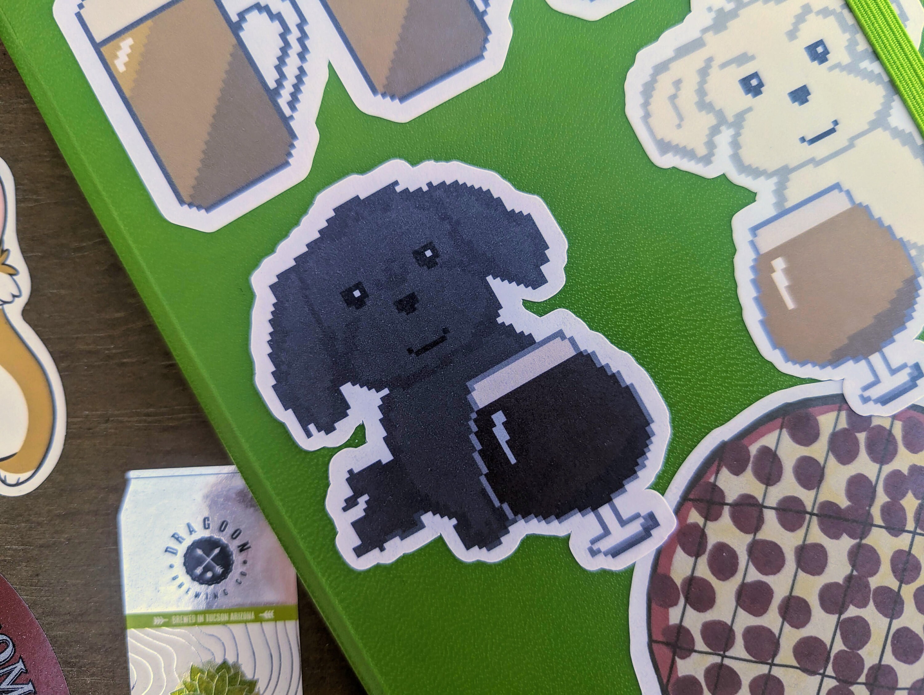 Pixel Pups and Pints, Shih Tzu Brothers and Beer Sticker - Etsy