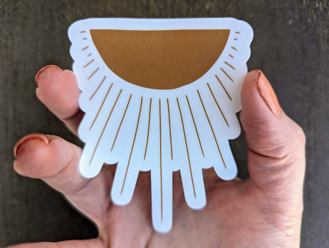 Boho Sun Sticker Minimalist, Half Sun Art Single Color - Etsy