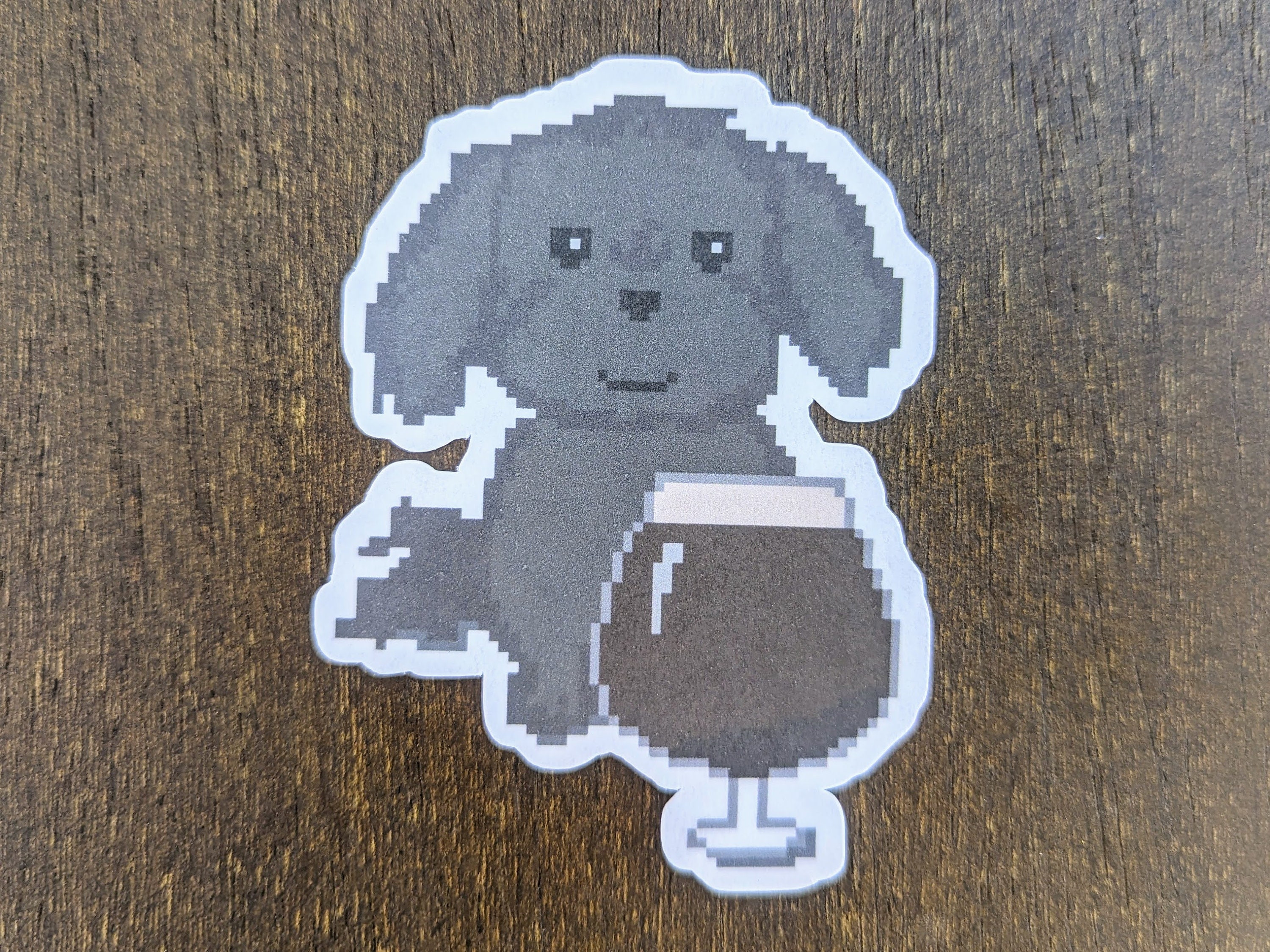 Pixel Pups and Pints, Shih Tzu Brothers and Beer Sticker - Etsy