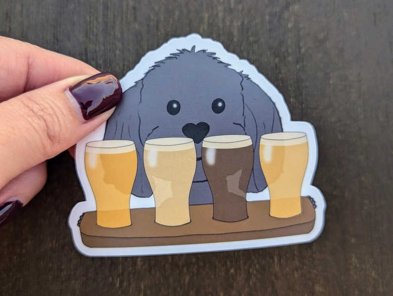 Bartender Dog Beer Flight Sticker, Shih Tzu Lover Gift - Etsy