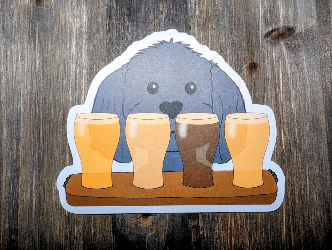 Bartender Dog Beer Flight Sticker, Shih Tzu Lover Gift - Etsy