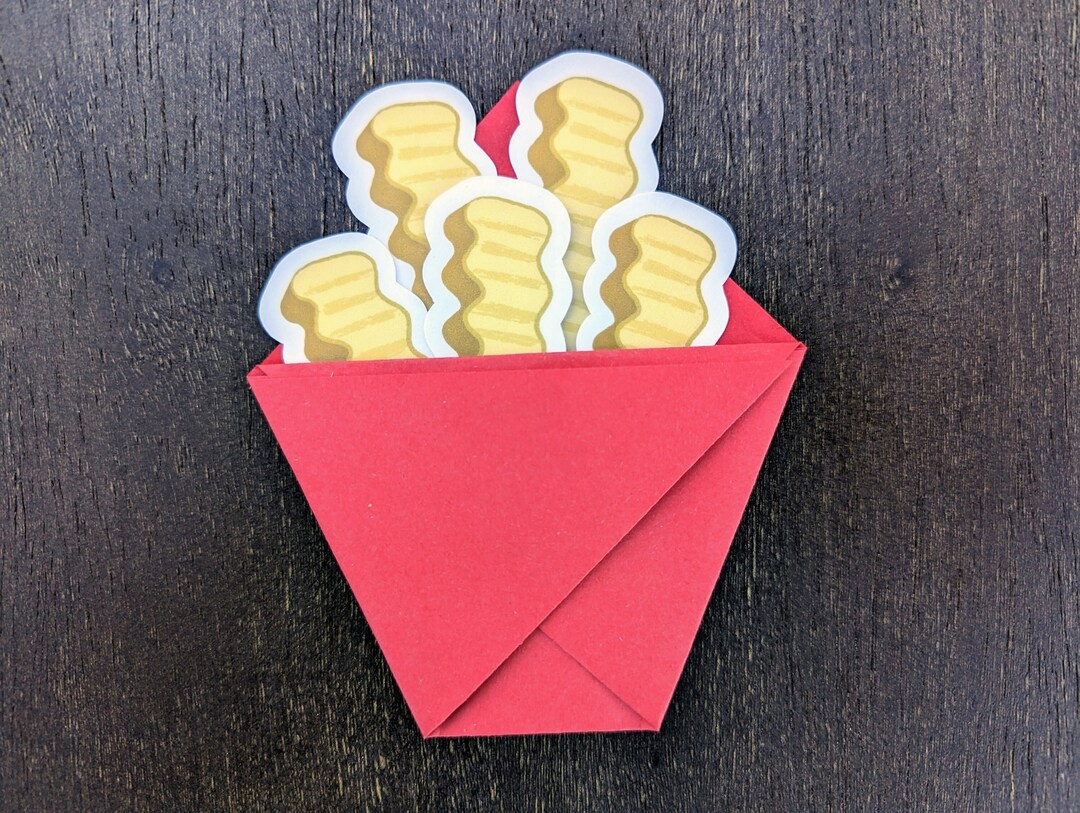 Crinkle Cut Fries Sticker Set of 5 - Etsy