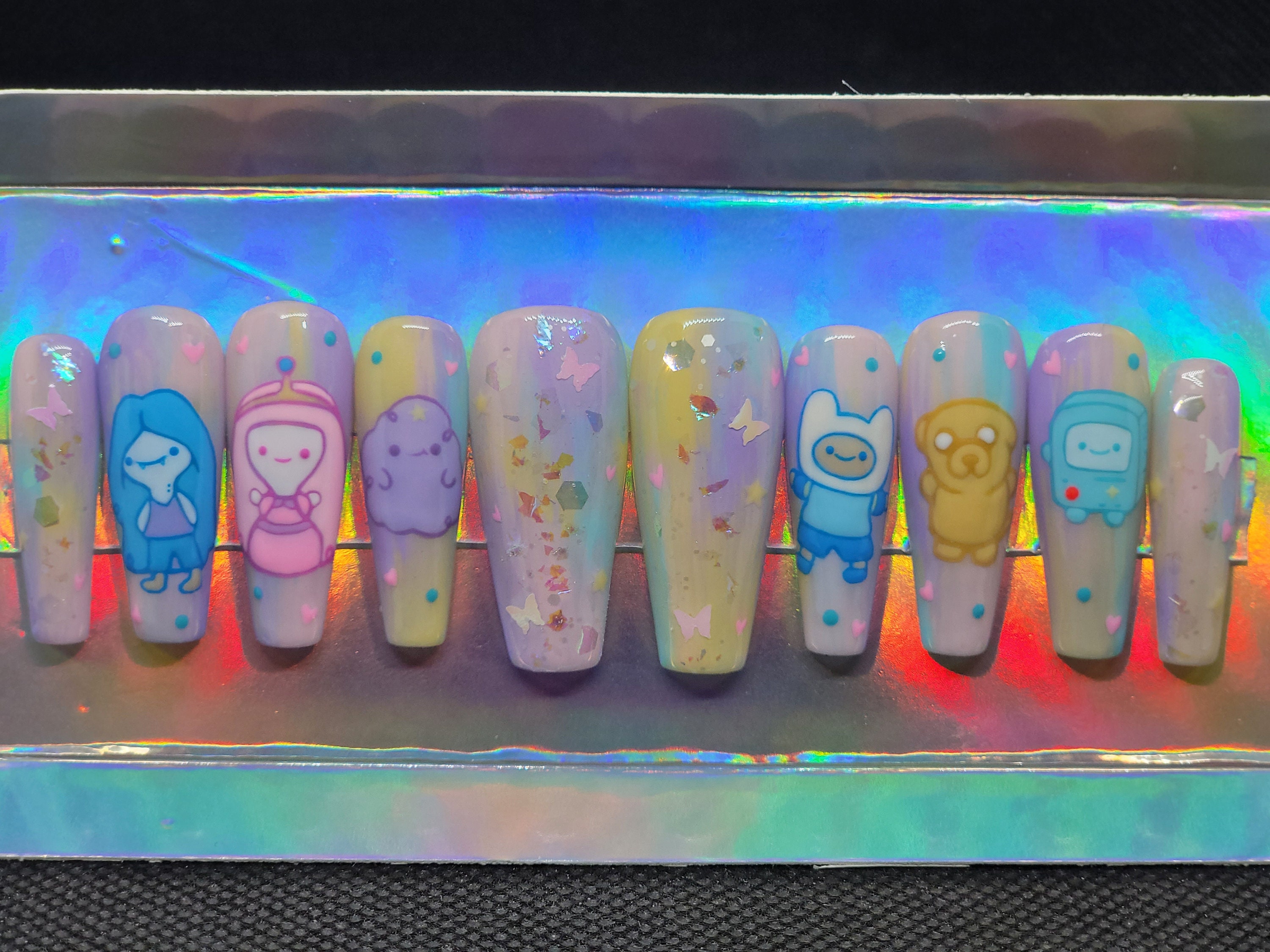 Adventure Time Nail Art