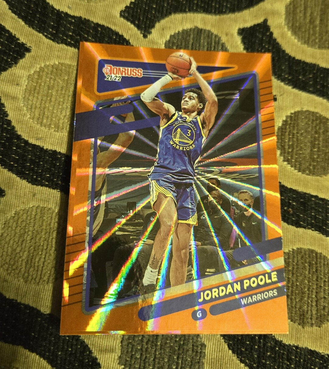 Jordan Poole Orange Laser Card - Etsy