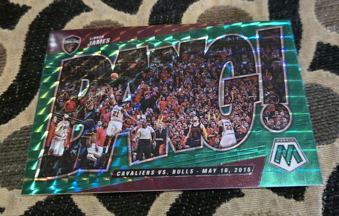 Labron James Mosaic Green Bang Card - Etsy