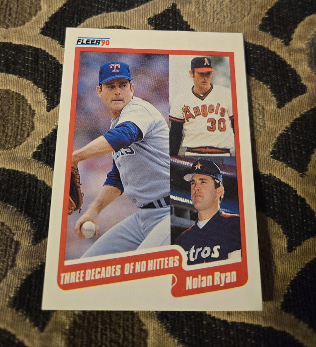 Cool Nolan Ryan No Hitter Card Photos