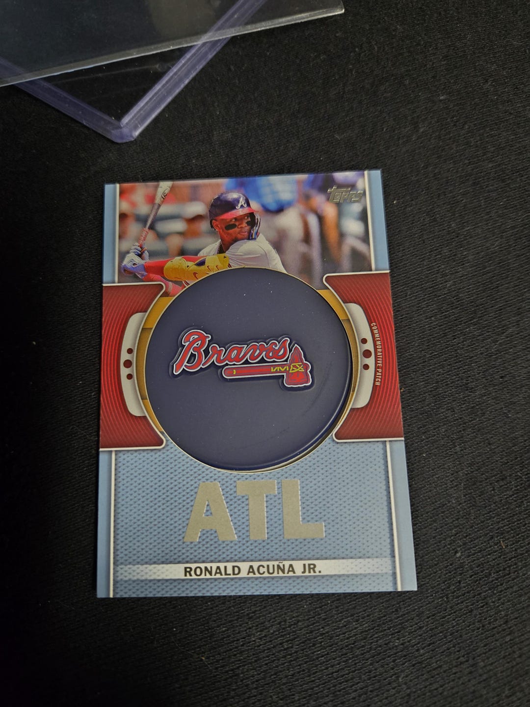 Ronald Acuna Jr Commemorative Team Logo Patch Relic Card - Etsy