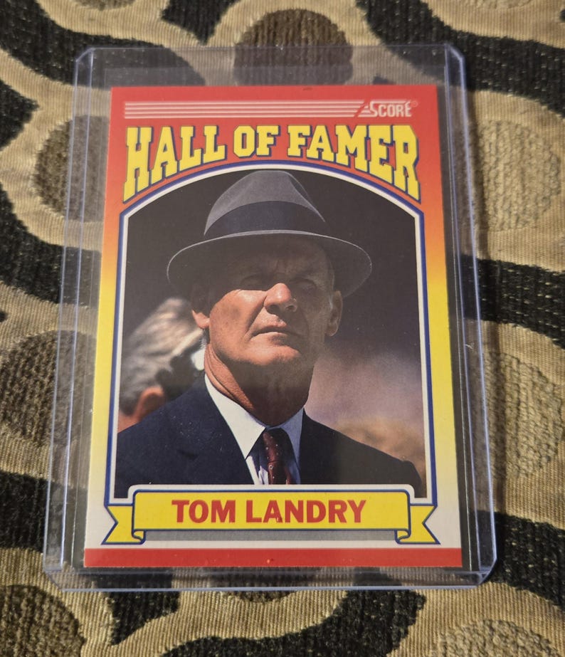 Tom Landry Hall of Fame Card - Etsy
