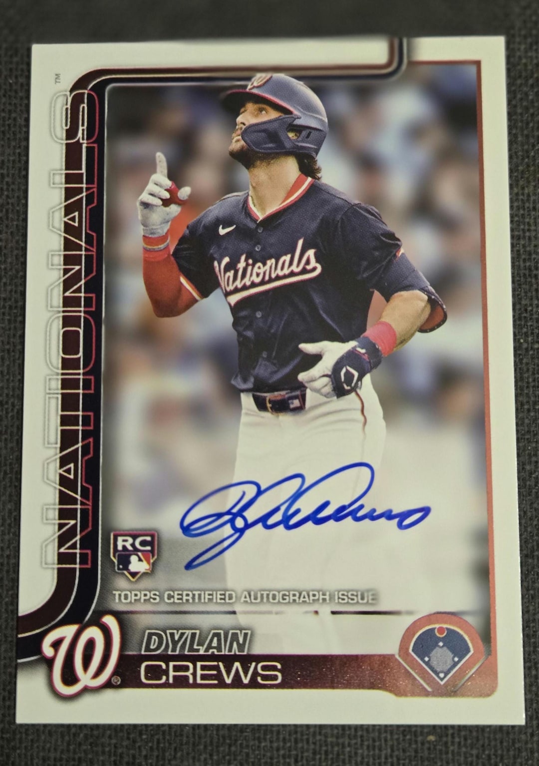 2025 Topps Series 1 Dylan Crews on Card Rookie Auto Authenticated by ...