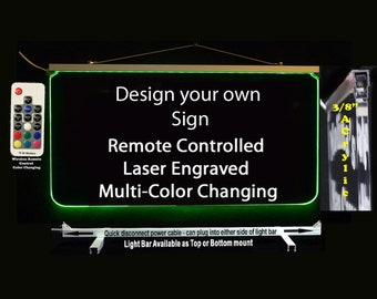 Neon Color Changing Sign - Etsy