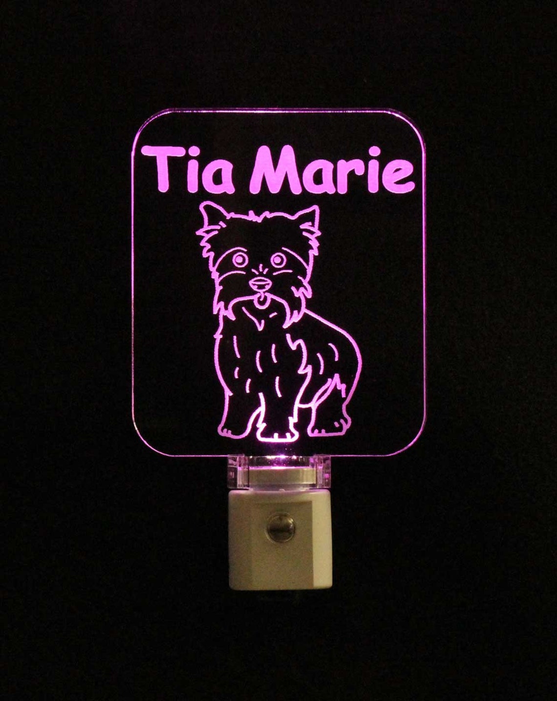 Personalized Yorkie Yorkshire Terrier LED Night Light Kids - Etsy