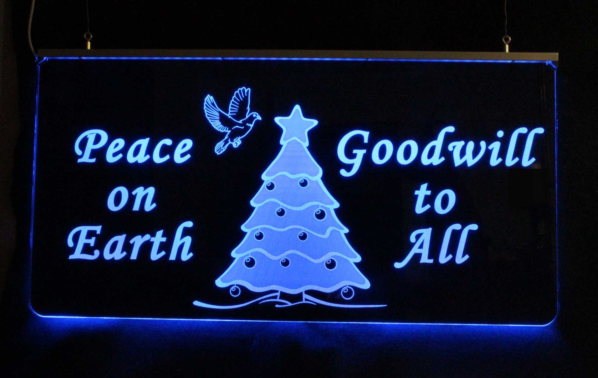 Personalized Christmas Tree LED Sign - Custom Holiday Decor - Etsy