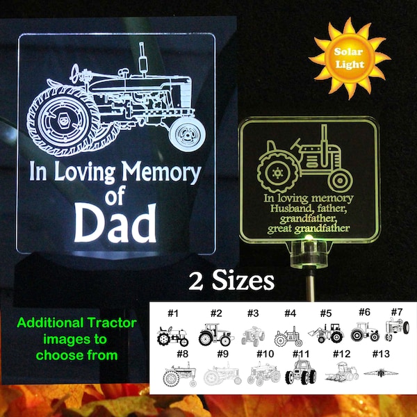 Farm Memorial With Tractor - Etsy