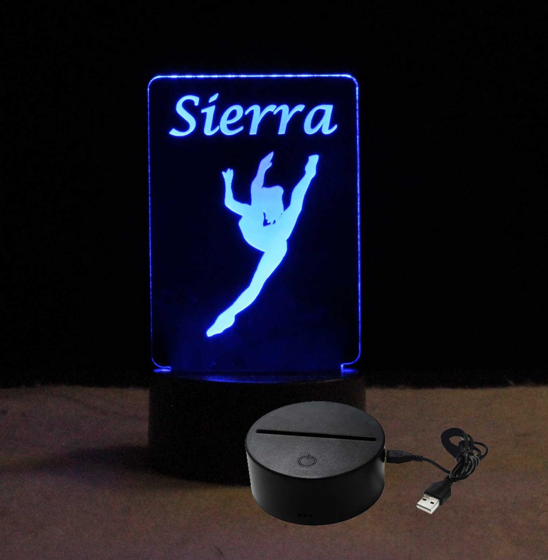 Girls Personalized Ballerina Dancer Night Light, Custom Sign, Gift for ...