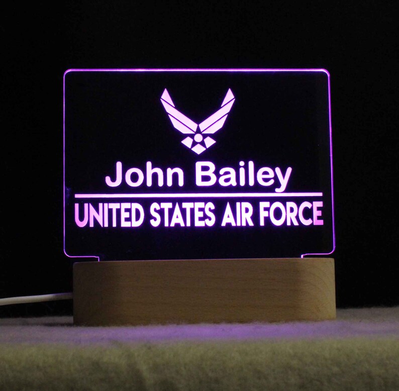 Personalized Lighted Name Plate Table Top Night Light - Etsy